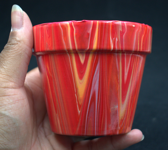 Buy Red Paint Pour Pot | 4 Inch Online