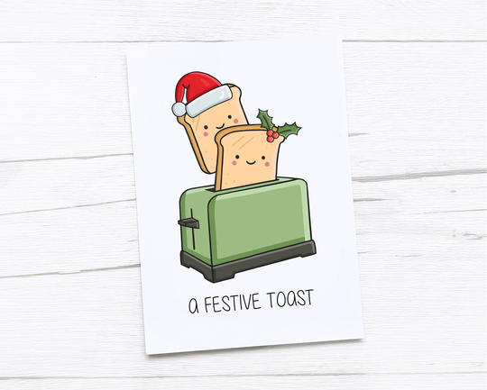 Buy Happy Christmas Card | Merry Festive Toast Online