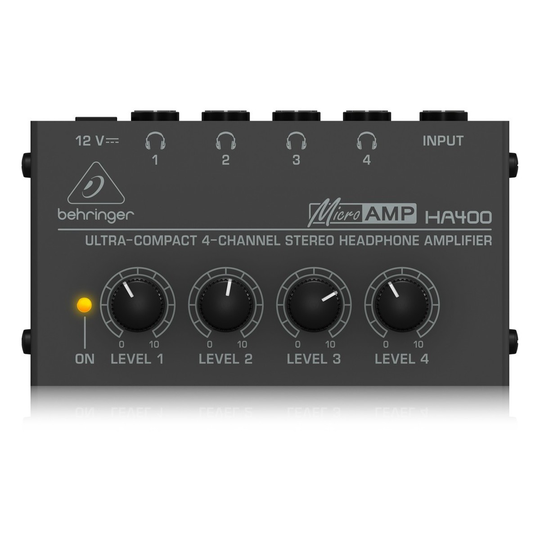 Buy Behringer MicroAMP HA400 Headphone Amplifier online | Jedsound.com