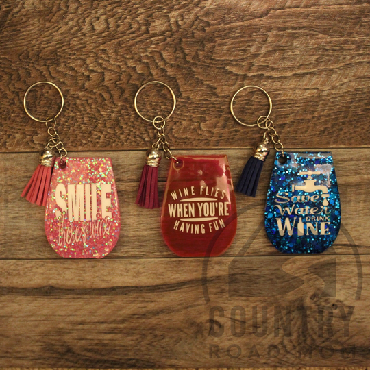 Buy Wine Glass Keychains online