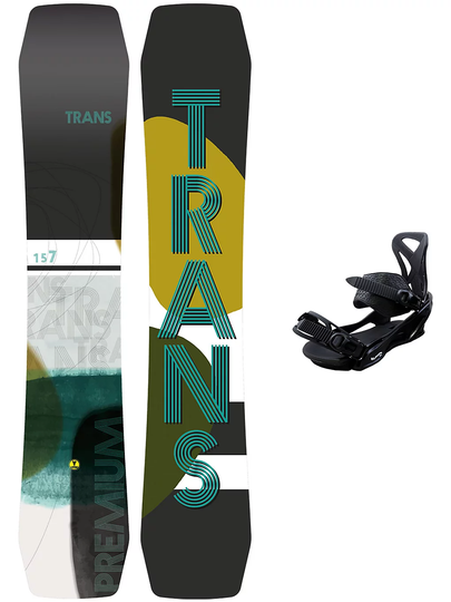 Köpa TRANS Premium 147 + Team Pro M Black 2023 Snowboard Set curry Online