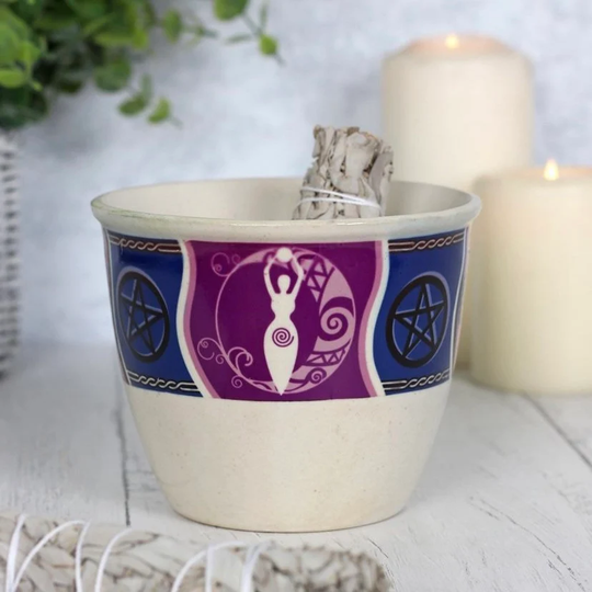 Buy Ceramic Goddess Smudge Bowl | Wiccan Pagan Witchcraft Smoke ...