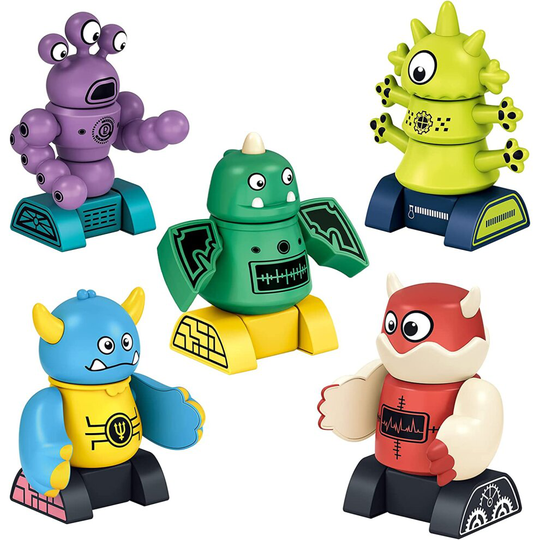 Buy Magnetic Robots for Kids, MOYAGOA 35 PCS Magnetic Blocks Set with ...