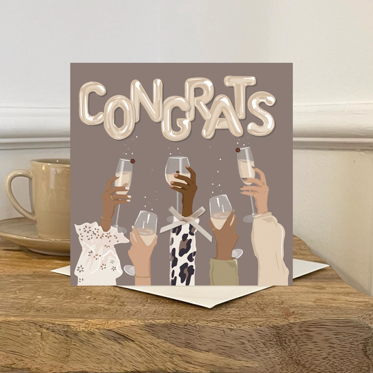 Buy Congrats - Handmade Luxury Congratulations Card With Crystals ...