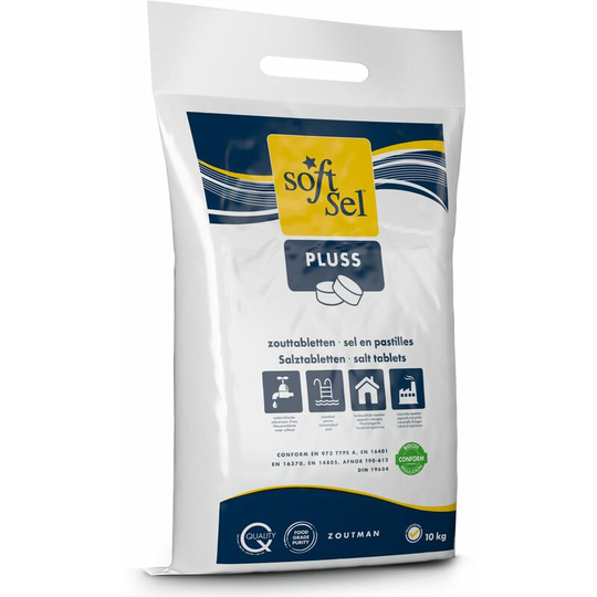 Buy Salt Tablets Soft Sel Pluss 10 kg Zoutman White Online