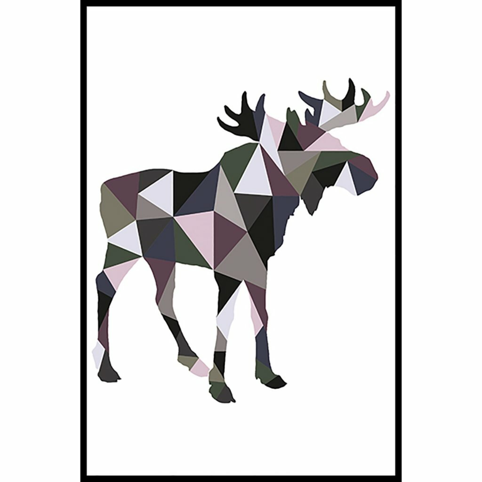 Köp Geometric Moose Poster online | Stilero.se
