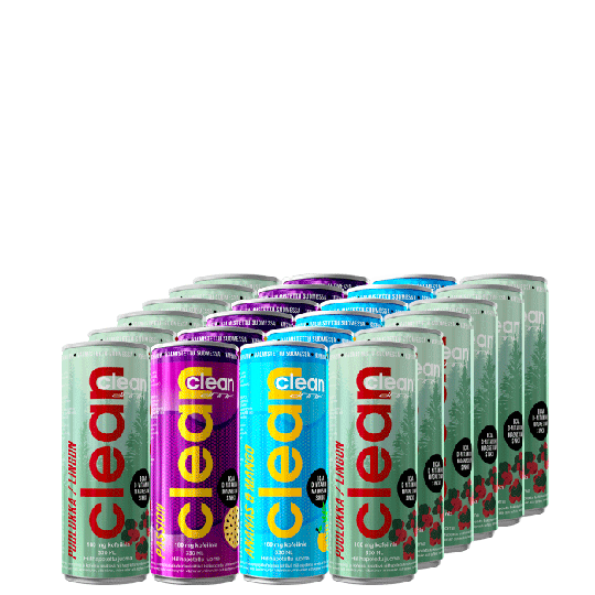 Osta 24 x Clean Drink, 330 ml, Eri makuja netistä