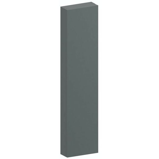 Buy Slimline slate gloss wall hung cabinet 1250 x 300mm - Grey ...