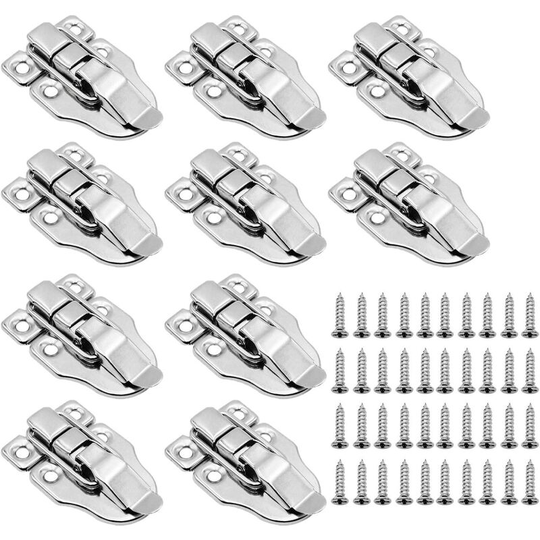 Buy 10 Pieces Toggle Catch Latch Clasp with 40pcs Screws Sturdy Toggle ...