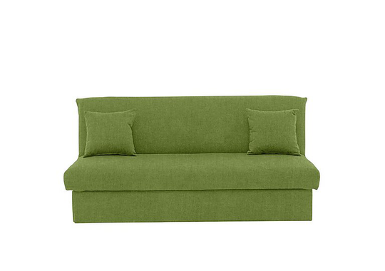 Buy Versatile 3 Seater Fabric Sofa Bed No Arms - Green online