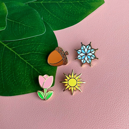 Buy Four Seasons Mini Filler Pins Collab With Nwnerdart Spring, Summer ...
