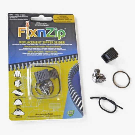 Buy FixNZip Replacement Zipper Slider?Zip Puller Repair Kit?Small Black ...