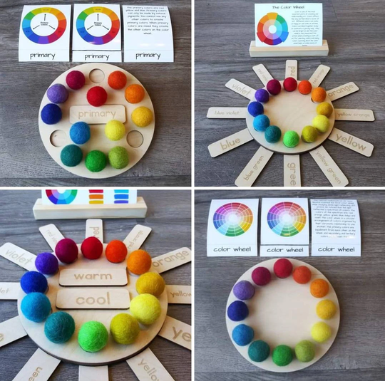 Buy Color Wheel, Theory, Colors, Montessori, Waldorf, Art Education ...