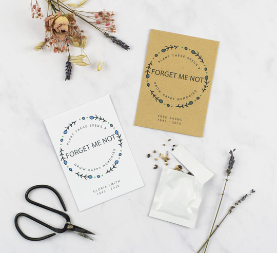 Buy 10 Forget Me Not Seed Memorial Gifts Online