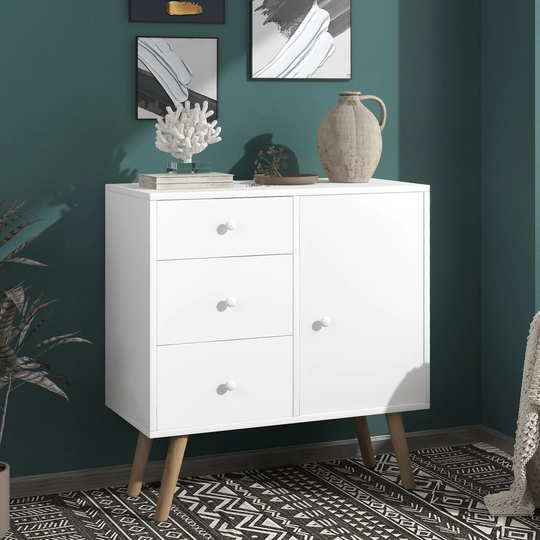 Buy Manila 80Cm Wide 3 Drawer Sideboard online