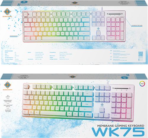 Buy WHITE LINE WK75 Membrane RGB Keyboard online