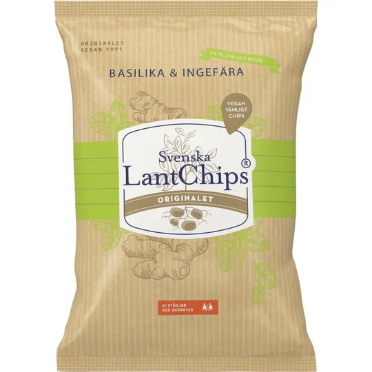 Köp Svenska LantChips 2 x Lantchips Basilika & Ingefära