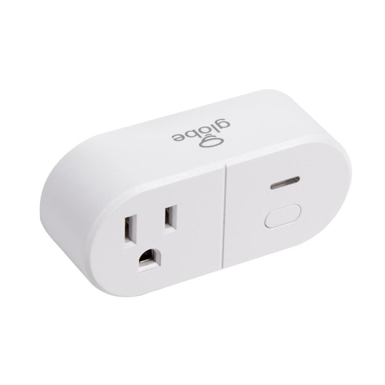 Buy Globe Electric Smart Wi-fi Plug 1 Grounded Outlet 15a with Energy ...