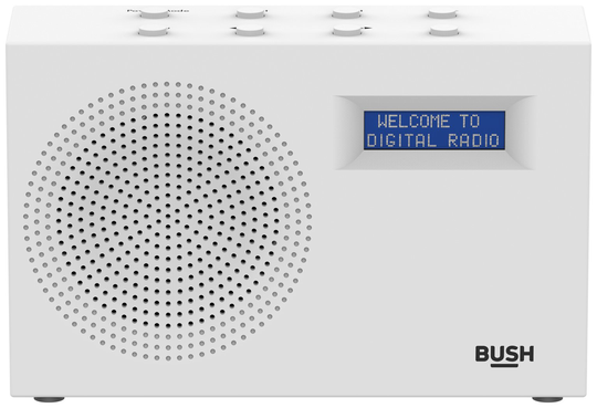 Buy Bush Compact DAB/FM Radio - White online | Jedsound.com