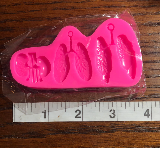 Buy Human Organs Mold Lungs Kidneys Halloween Organ Fondant Chocolate ...