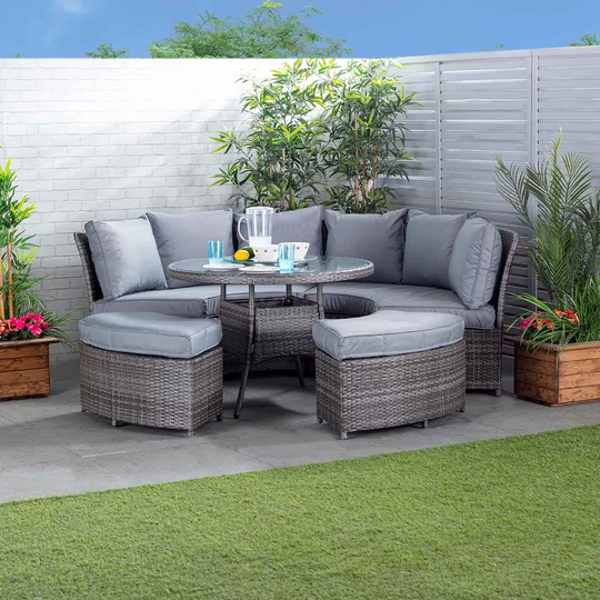 Buy Monaco Curved Module 6-Seater Dining Set online | Jeelabs.com