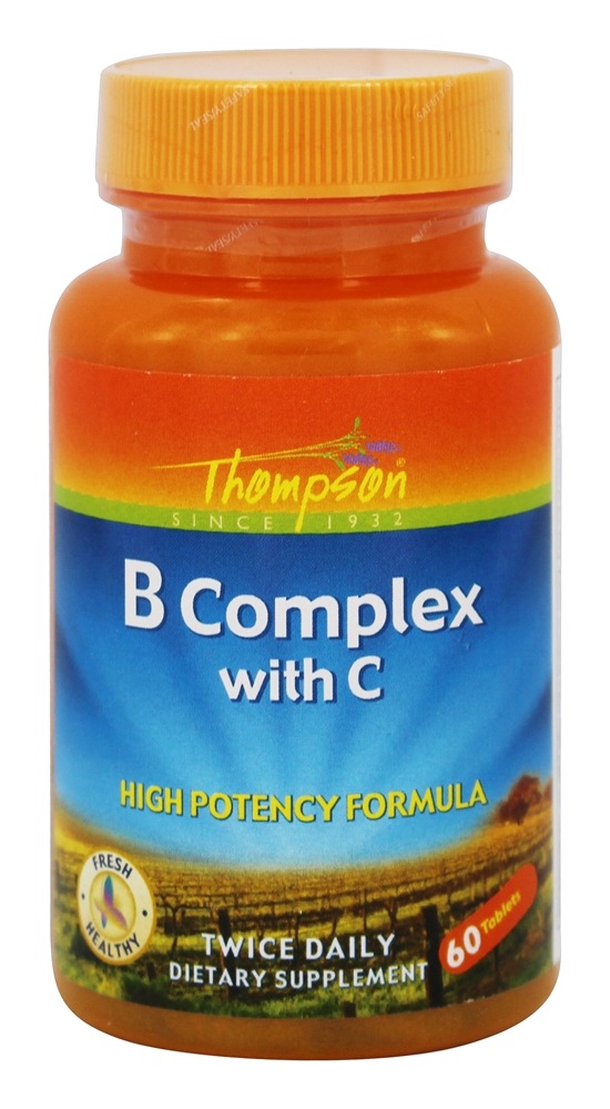 Buy Thompson - Vitamin B Complex with Vitamin C - 60 Tablets online ...