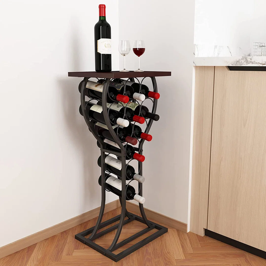 Buy Freestanding Wine Storage Organizer Display Rack, Wine Rack Console ...