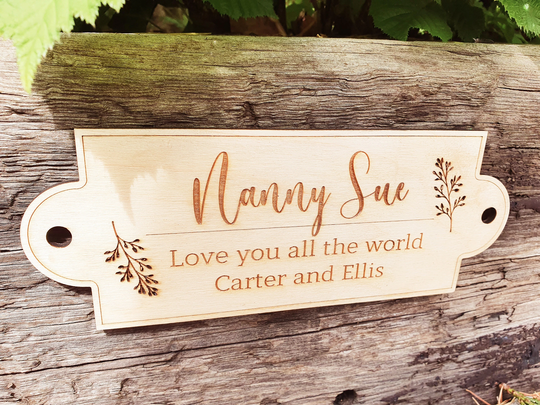 Buy Personalised Outdoor Garden Planter Plaque - Any Name & Message Online
