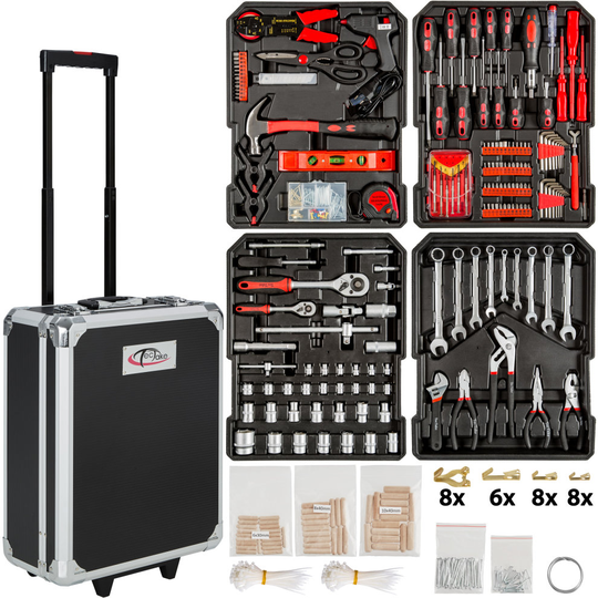 Buy tectake Tool box trolley 1200 PCs. - tool box on wheels, tool case ...