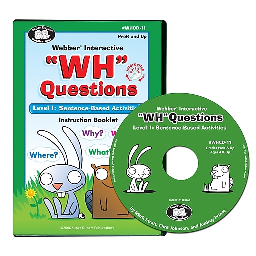 Buy Super Duper Webber Interactive "WH" Questions CD-ROM, Level 1 online