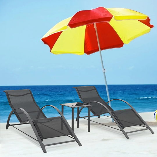 Buy Goodrum Reclining Sun Lounger with Table online