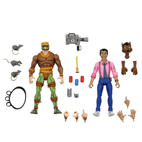 Buy NECA Teenage Mutant Ninja Turtles Cartoon Rat King and Vernon 2 ...