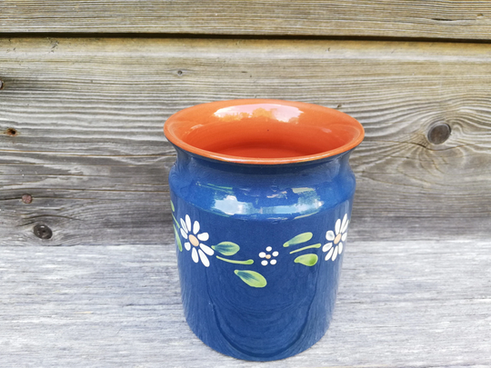 Buy Mid Century Pottery Pot Swedish Blue Online