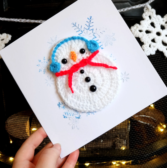 Buy Christmas Card Snowman Cute Merry For Her Seasons Greetings ...