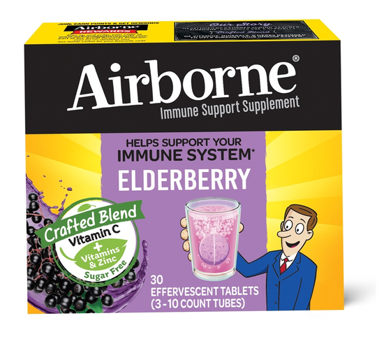 Buy Airborne - Immune System Support Supplement Elderberry - 30 ...