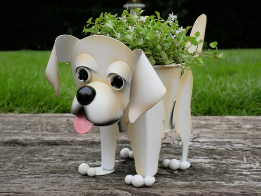 Buy Labrador Planter, Nodding Dog, Quirky Garden Animal Plant Holder Online
