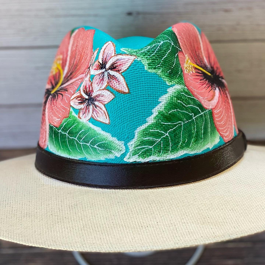 Buy Hand Painted Panama Style Hat Online