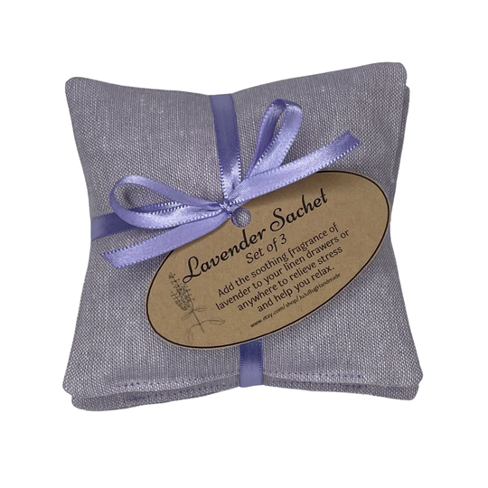 Buy Lavender Sachet Set Of 3, Linen Sachets For Drawers, Natural Dryer ...