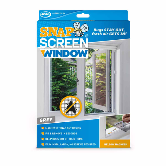 Buy JML Snap Screen Window Magnetised Mesh Bug-Free Net - Grey online ...