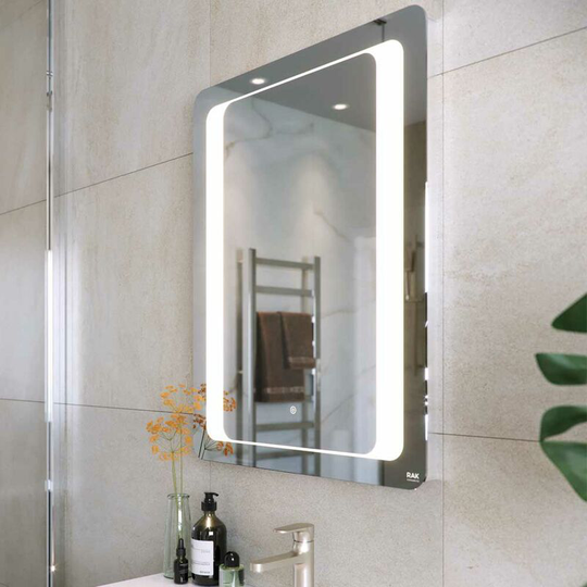 Buy RAK Tanzanite LED Portrait Mirror with Switch and Demister Pad ...