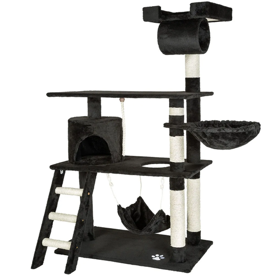 Buy Tectake Cat Tree Scratching Post Marcel - Black online | Jeelabs.com