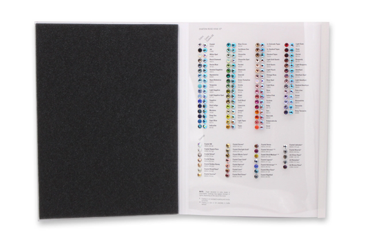Buy Rhinestone Color Chart - Preciosa Viva 12 Sample Card online