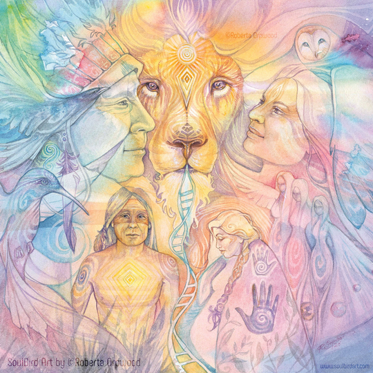 Buy Shamanic Spirit Guides Art Print/A3 Online