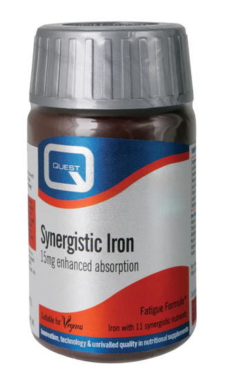 Buy Quest Synergistic Iron, 15mg, 30 Tablets Online