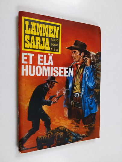 Osta Peter Colt : Lännensarja 10/1966 : Et elä huomiseen netistä