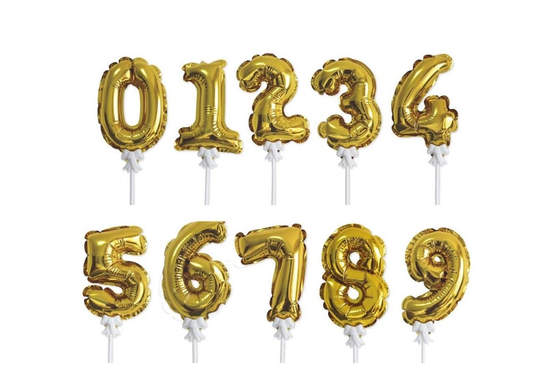 Buy Balloon Number Cake Topper online