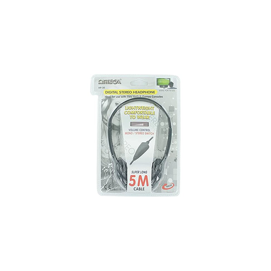 Buy Omega 10030 HP-30 TV's Hi-Fi & DVD Player Stereo Headphone online ...
