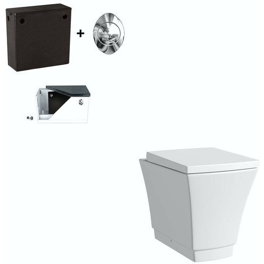 Buy Mode - Austin back to wall toilet with soft close seat and ...