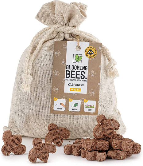 Buy Handmade Bee Shaped Wildflower Seed Bombs 40sqft Online