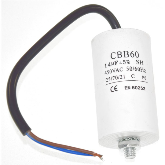 Buy Universal 14UF Capacitor with 14cm Cable Connectors online